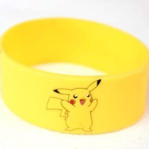 Accessories | 2 Pikachu Pokemon Wristbands Bracelets Yellow Set | Poshmark